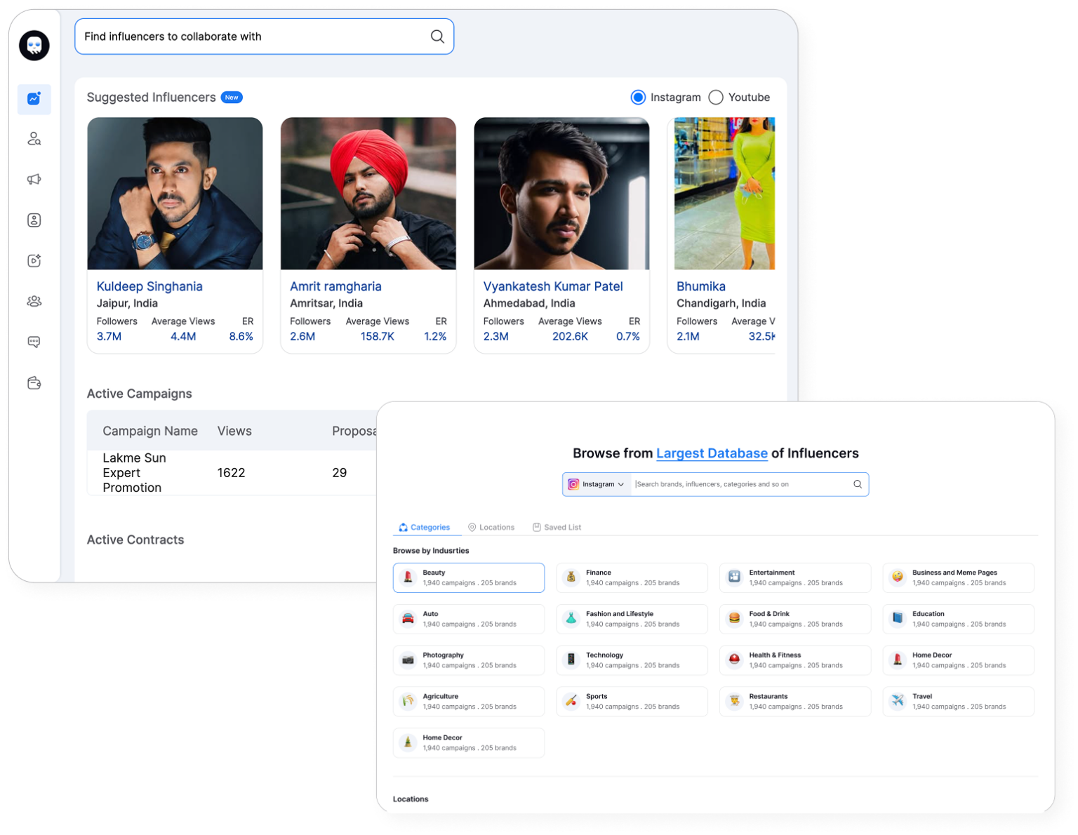 Largest Indian Influencer Database | Reelax